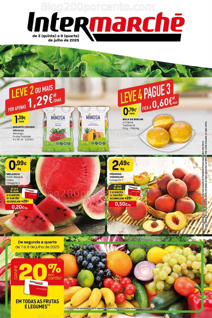 Antevisão Folheto INTERMARCHÉ Mini Promoções de 3 a 9 julho - Blog 200 ...